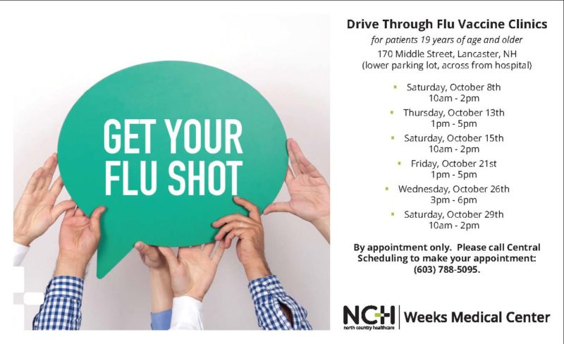 Drive-Thru Flu Clinics (Lancaster Area) - Weeks Medical Center