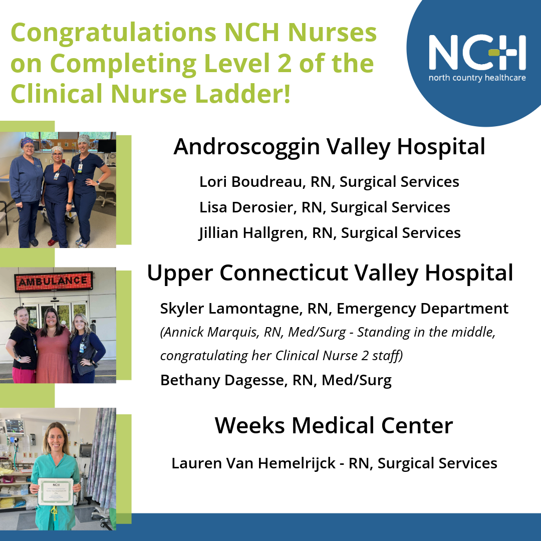 Nurses Earn Clinical Ladder – Level 2 Recognition - Weeks Medical Center